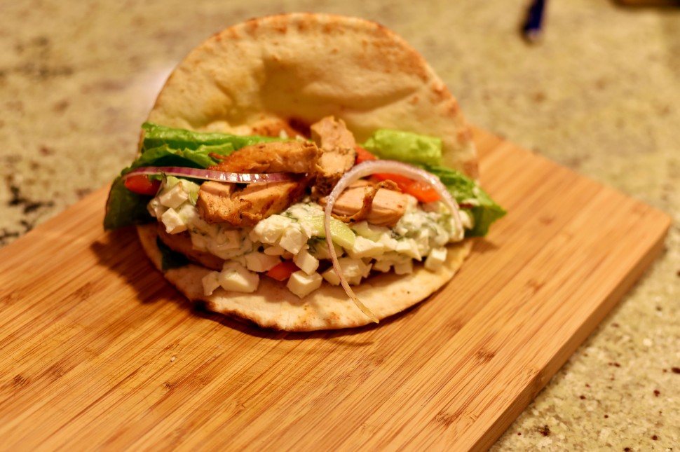 Greek Chicken Gyros with Tzatziki Sauce - Meridian Farm Market
